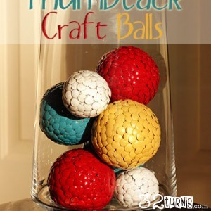 Easy to make Thumbtack Craft Balls - 32 Turns32 Turns