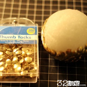 Easy to make Thumbtack Craft Balls - 32 Turns32 Turns